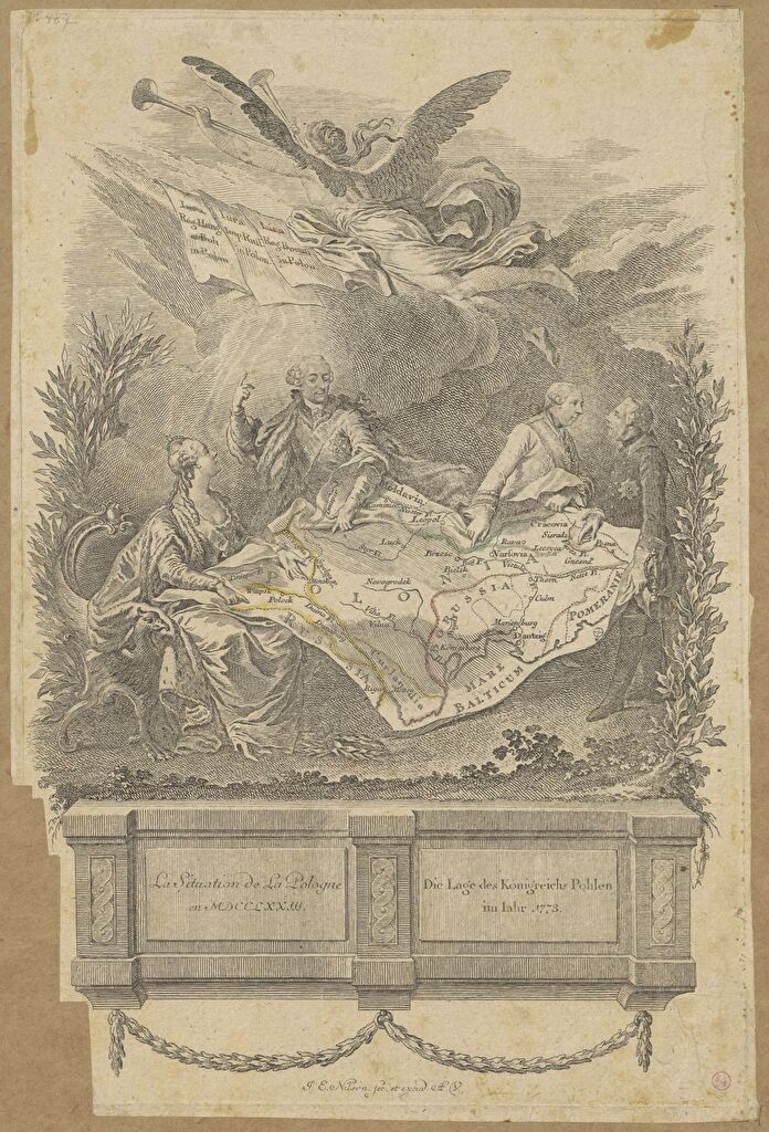Kołacz królewski, czyli alegoria rozbioru Polski w 1772 r. | Muzeum ...