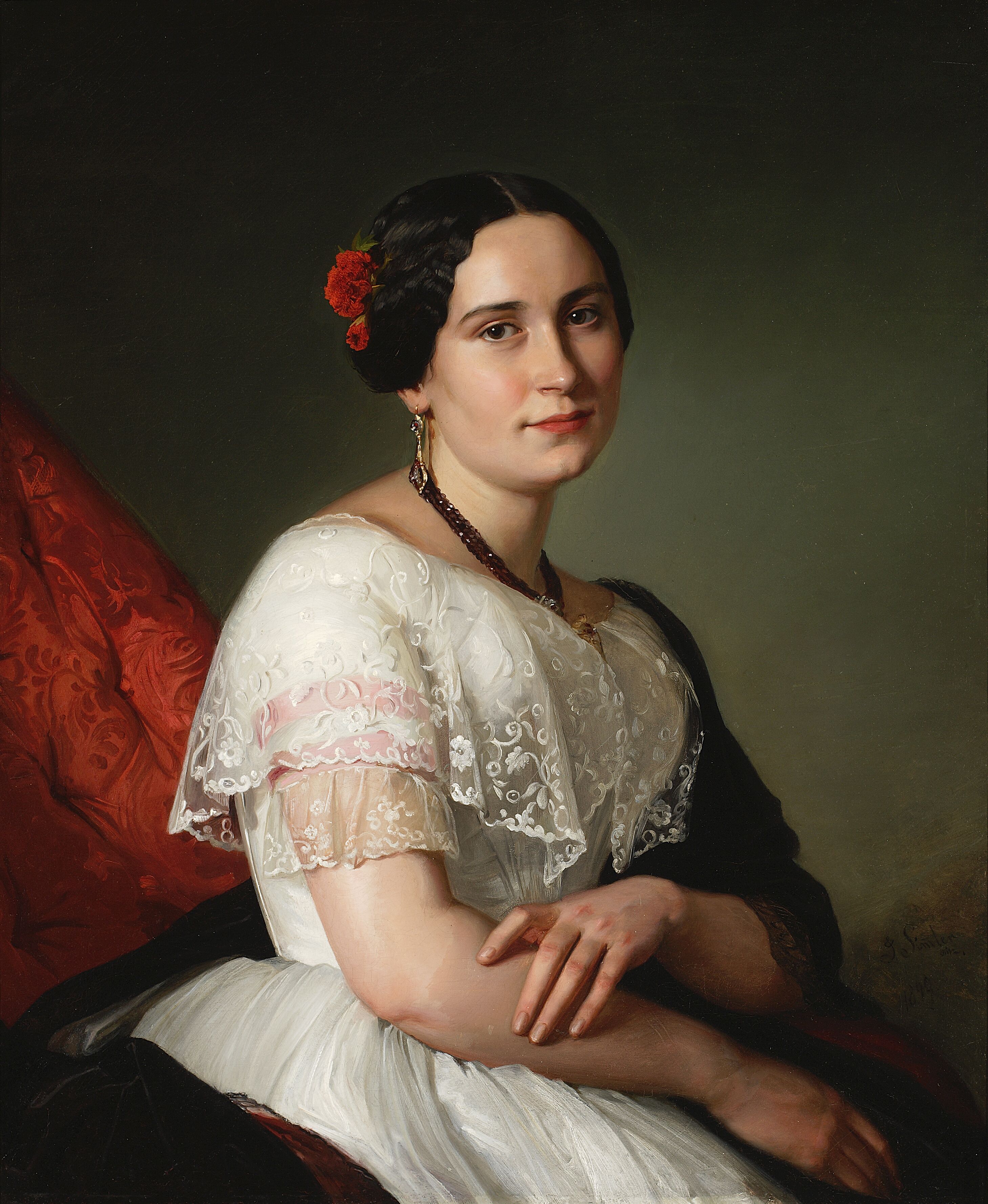 Portrait of Katarzyna Jahn, artist’s sister | National Museum in Warsaw ...